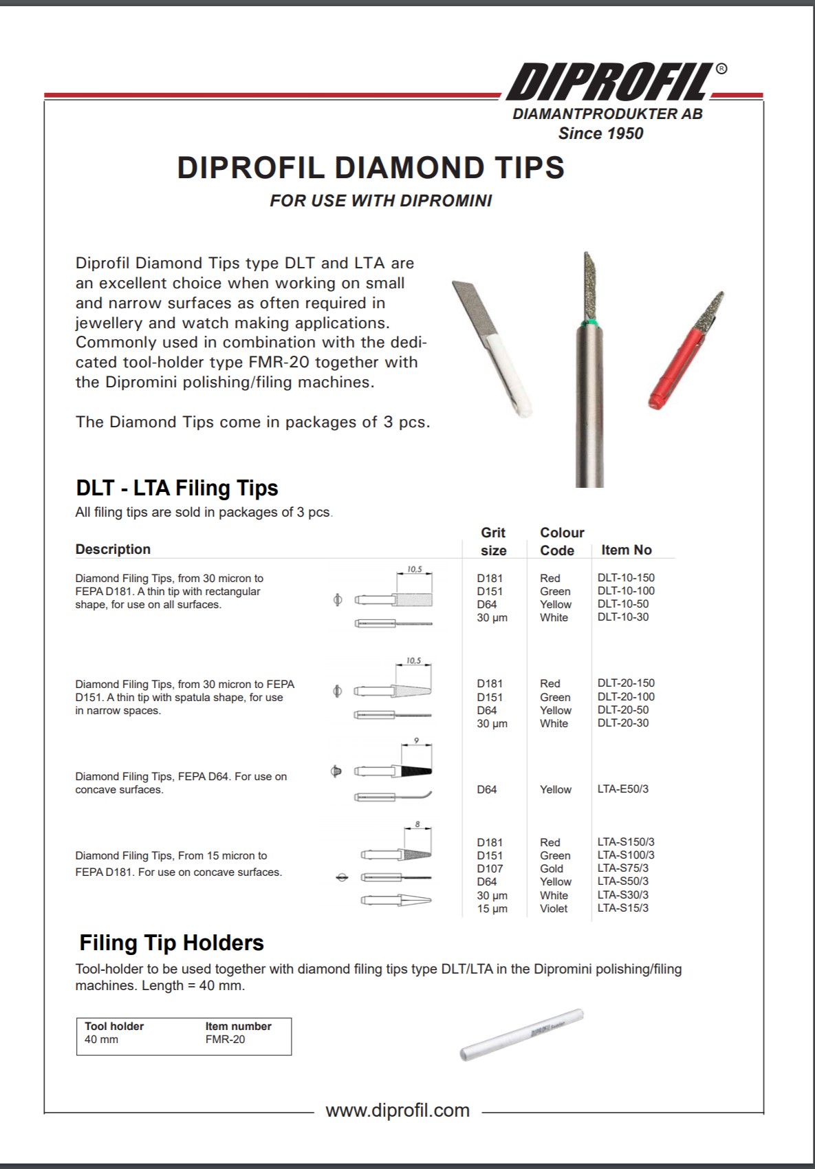 Diamond Tips – Diamond Tool | Diprofil